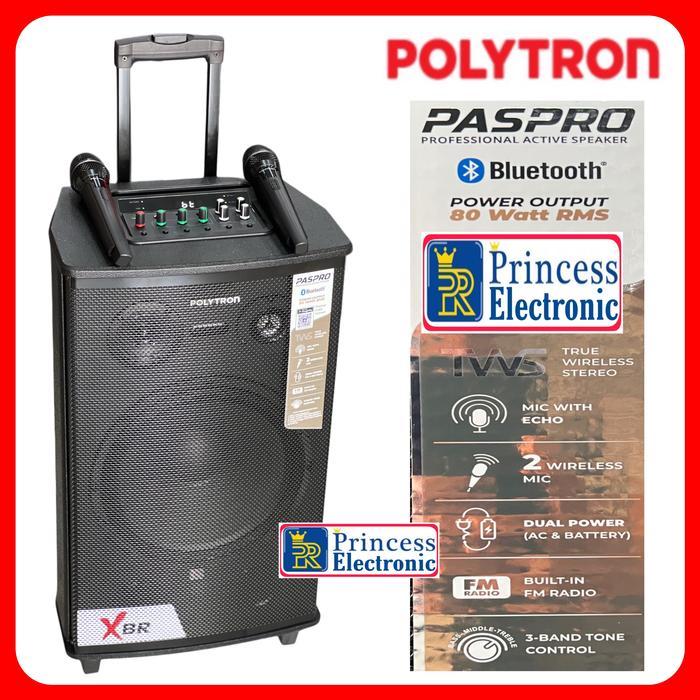 POLYTRON Professional Speaker Portable Bluetooth Karaoke 12 Inch PAS ...