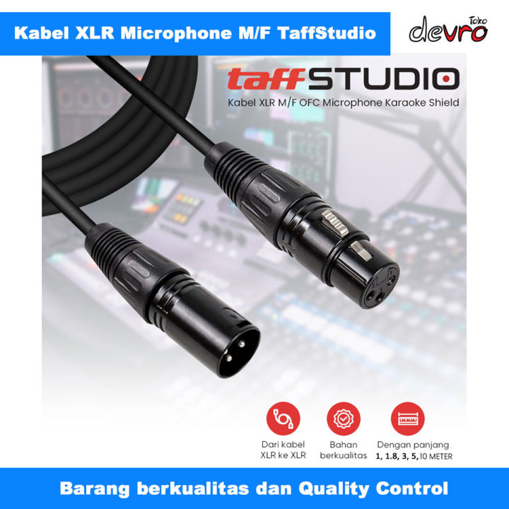 Kabel XLR Male to Female - Kabel Phantom power - Bochara BOF3 | Lazada ...