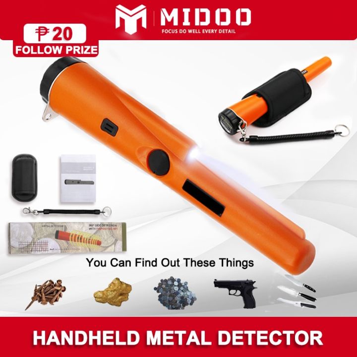 MIDOO Metal Detector Waterproof Handheld Detector Gold and Silver ...