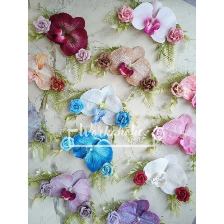 Rangkaian Bunga Anggrek Artifisial Rangkaian Mahar Pernikahan Tinggal ...