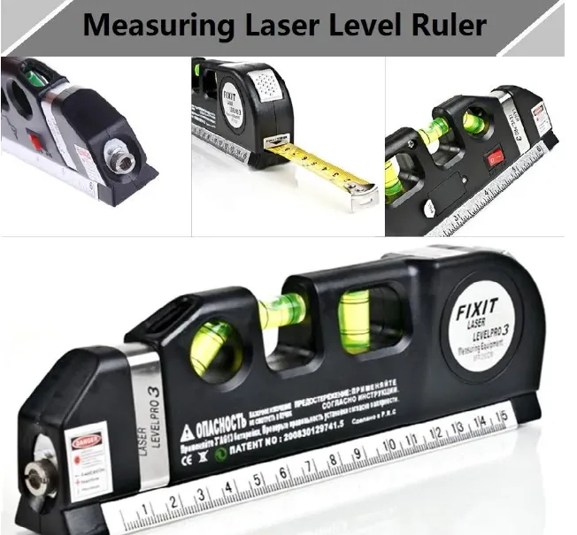 New Multipurpose Pro Measuring Infrared Laser Level Ruler Horizontal ...