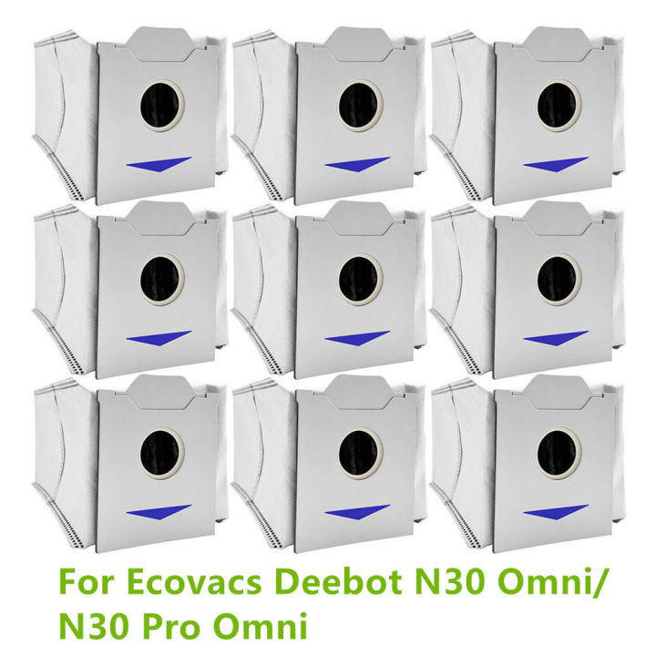 ถุงตัวดักจับฝุ่นเครื่องดูดฝุ่นหุ่นยนต์สำหรับ Ecovacs Deebot N30 Omni ...