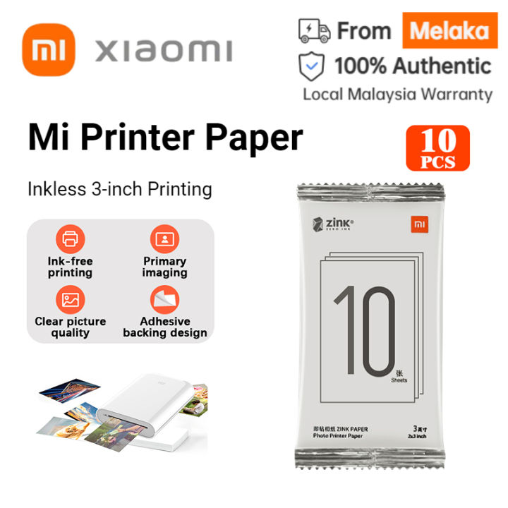 Xiaomi Pocket Photo Printer Paper Mi Exclusive Sticky-backed Photo ...