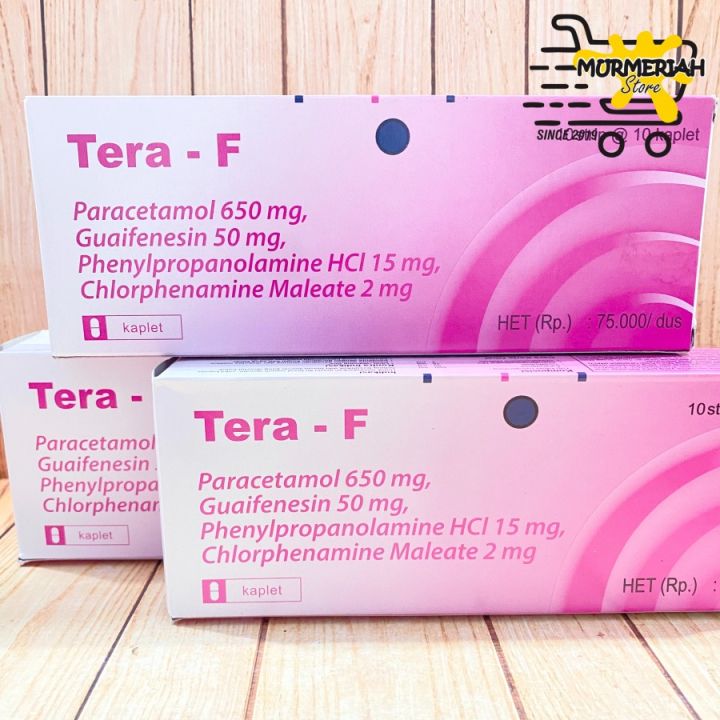TERA-F STRIP isi 10 kaplet-Obat Flu, Demam, Batuk & Pilek | Lazada ...