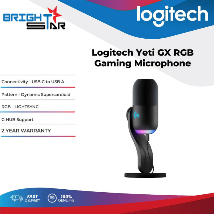 LOGITECH YETI GX RGB Gaming Microphone LIGHTSYNC | Lazada