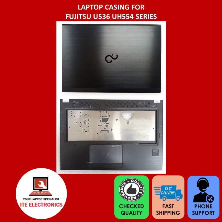 ORIGINAL FUJITSU U536 UH554 SERIES LCD FRONT CASING A CASE / PALMREST C ...