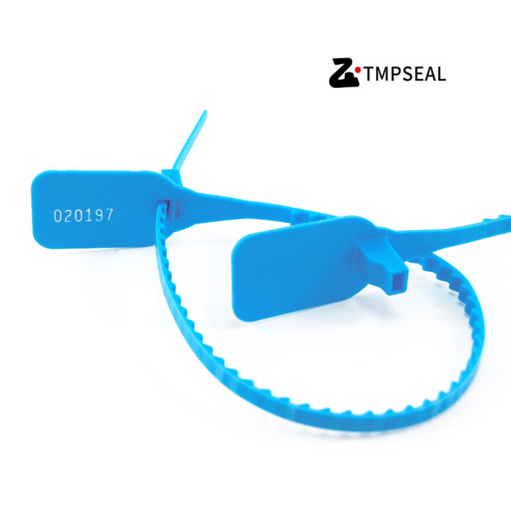 100pcs Custom Plastic Tags Locks with Numbered Tamper Evident Security ...