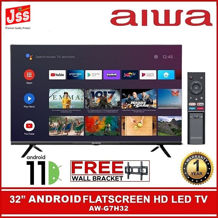Aiwa 32 Inch Android 11 Frameless Smart HD LED TV (Netflix, Prime Video ...