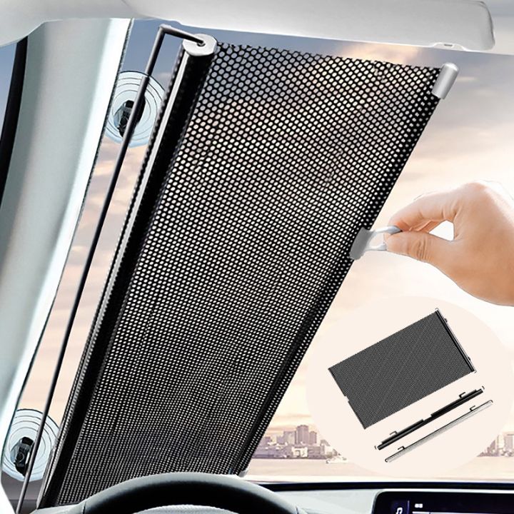 Automatic Retractable Sun Shade Car Front Side Window Curtain Sunshade ...