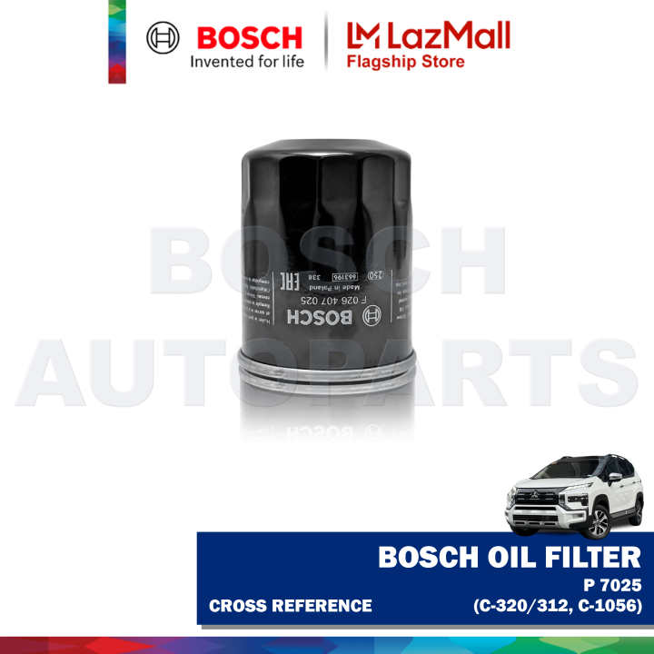 Bosch Oil Filter for Mitsubishi Xpander Cross Gas 2019 to Present ...
