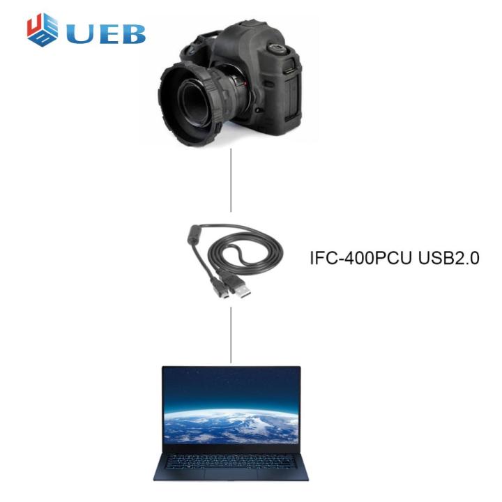 IFC-400PCU สายเคเบิลข้อมูลสายชาร์จพอร์ต USB2.0ขนาดเล็กสำหรับชุดกล้อง ...