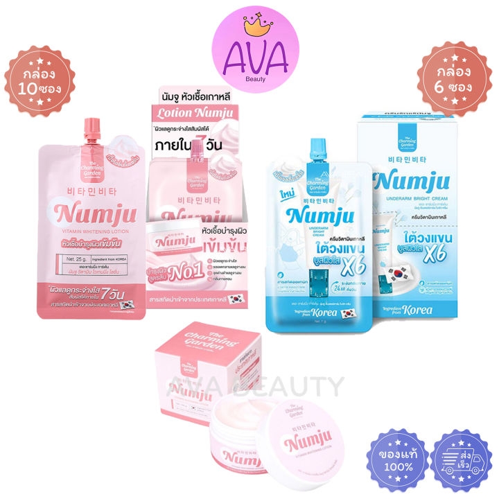 (10ซอง/กล่อง) Numju Vitamin Whitening Lotion นัมจู วิตามิน ไวเทนนิ่ง ...