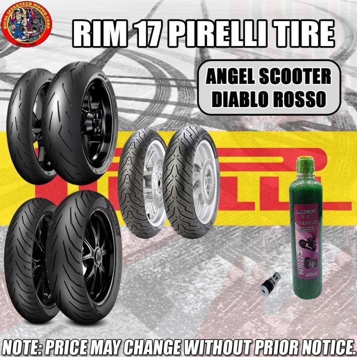 PIRELLI Angel City/DIABLO ROSSO SPORT TUBELESS TIRE RIM 17 | Lazada PH