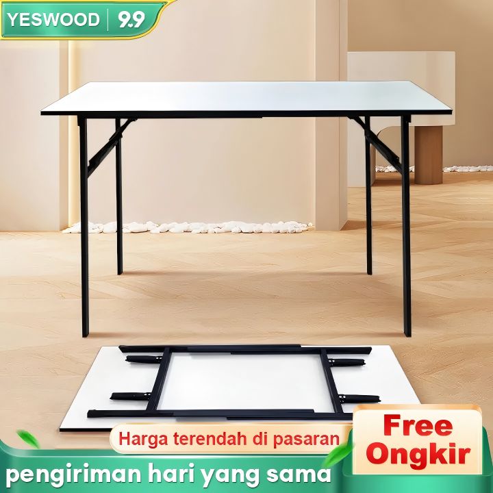 Meja Lipat Portable Meja Belajar Meja Kantor Besi Meja Pelatihan Serbaguna Meja Lipat Jualan ...