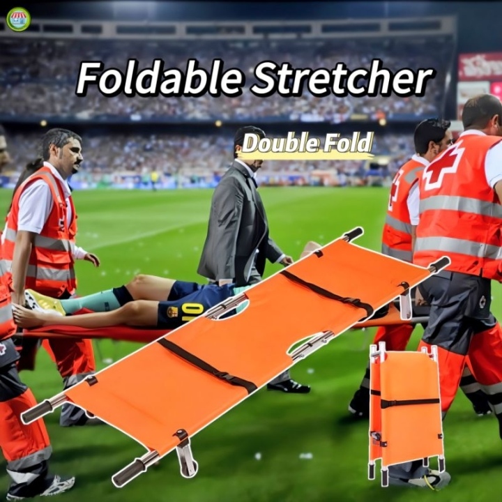 2-Fold stainless steelLightweight Medical Stretcher Heavy Duty Foldable ...