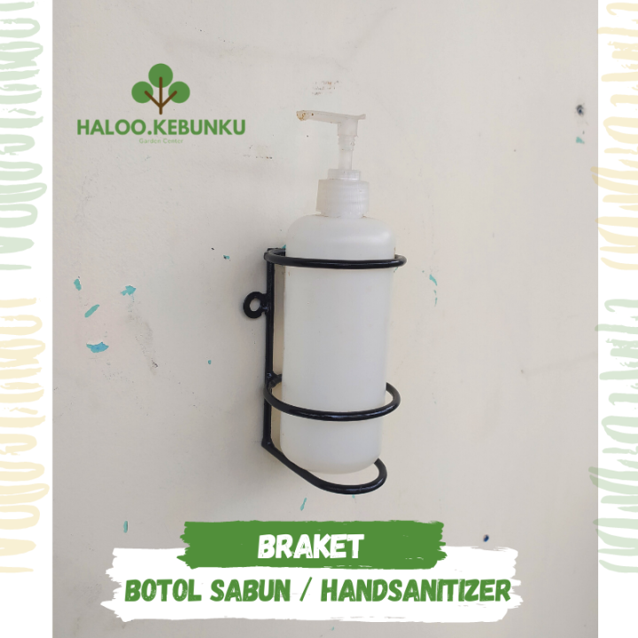 HK Braket Botol Handsanitizer Tempat Bracket Sabun Cuci Tangan dinding ...