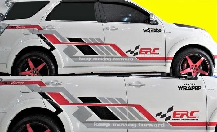 erc Stiker Mobil Keren Cutting Sticker Rush universal kualitas Mangele ...