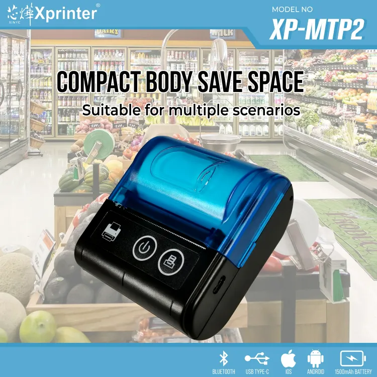 Xprinter XP-MTP2 Portable BLUETOOTH + USB Thermal Printer Handheld 58mm ... Xprinter XP-MTP2 Portable BLUETOOTH + USB Thermal Printer Handheld 58mm ...