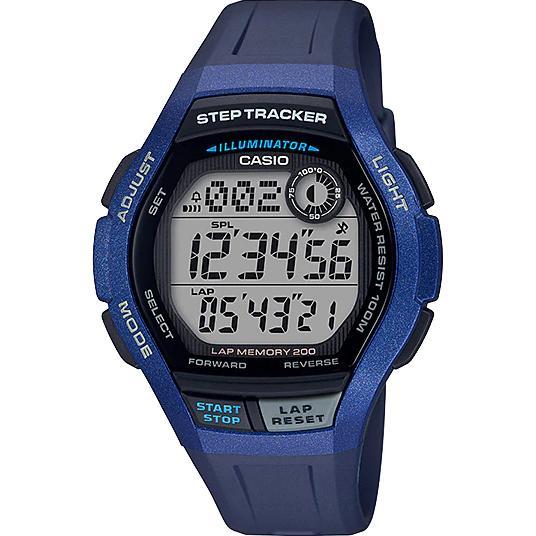 Casio Step Tracker นาฬิกาข้อมือผู้ชาย นับก้าวเดิน สายเรซิน รุ่น WS ...