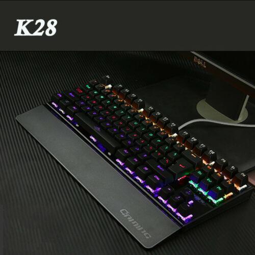K28 JK300 JK500 /21 Backlight Mechanical Gaming Keyboard Blue Switch ...