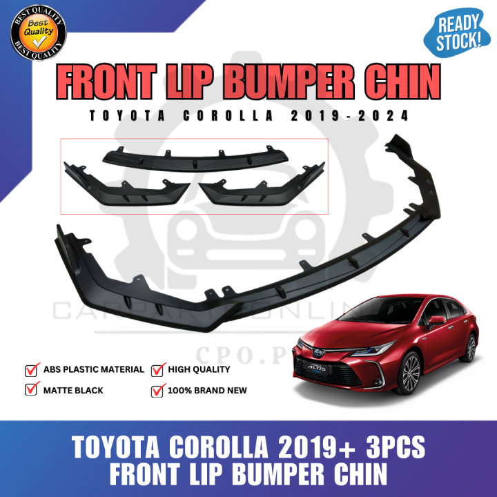 CPO.PH -2019 2020 2021 2022 2023 TOYOTA COROLLA 3PCS Front Lip Chin ...