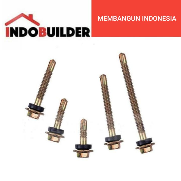 BAUT ROOFING 7 CM ISI 10 PCS PER PACK / SELF DRILLING SCREW | Lazada ...