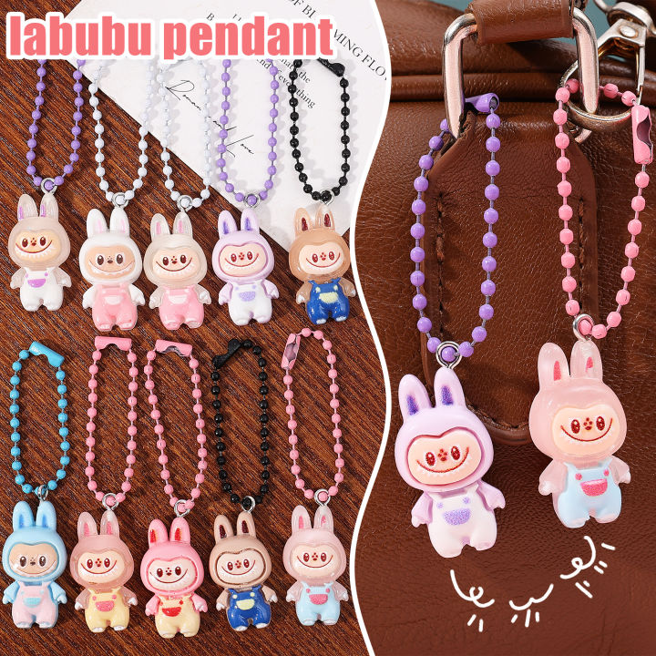 【Hoa cúc nhỏ】 10 Mặt dây chuyền nhựa phong cách mới Kawaii Labubu Vòng ...