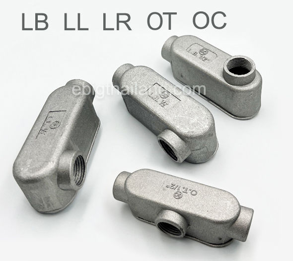 บล็อคเหล็กพักสายเข้ามุมมีฝาเปิด LB LL LR OC OT | Lazada.co.th