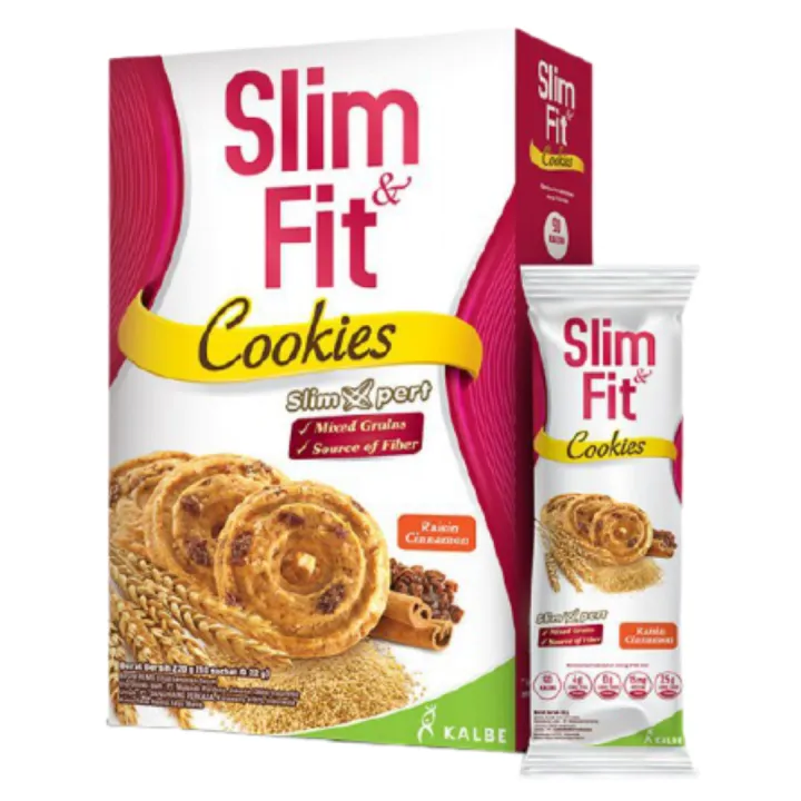 Slim & Fit Cookies 220 Gram Raisin Cinnamon Slimfit Biscuit Slim & Fit ...