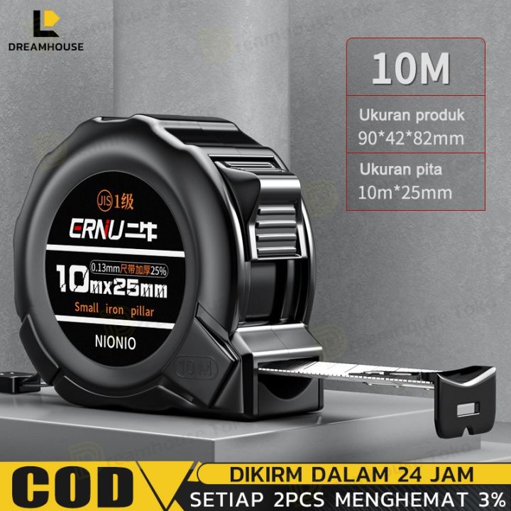 Meteran 10 Meter Paling Kuat Unik Stainless Anti Karat Anti Air Murah Anti Pecah Tukang Bangunan ...