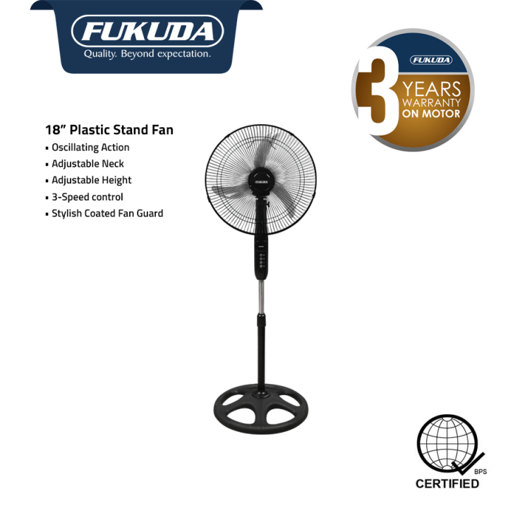 Fukuda Stand Fan 18 Inches Industrial Fan Electric Fan Plastic Blade ...