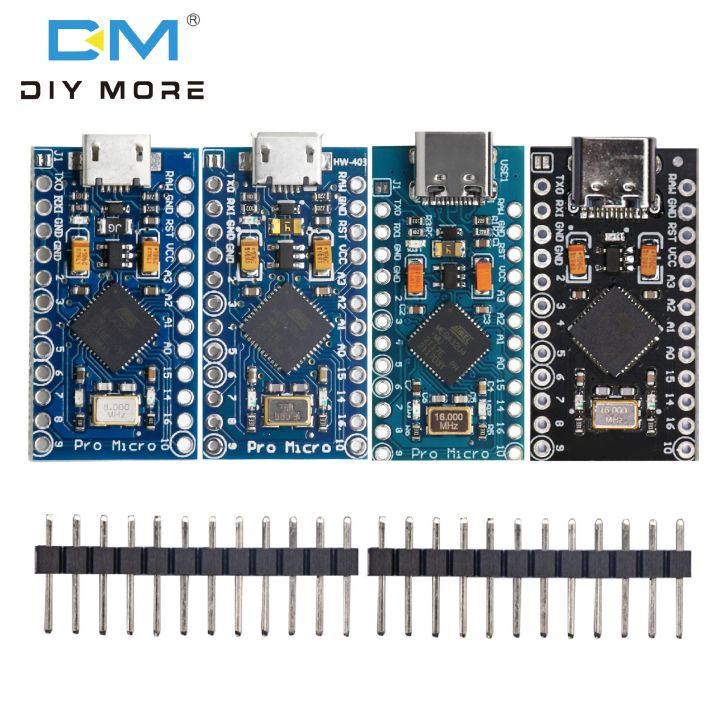 【100% Original】diymore Pro Micro ATmega32U4 Controller Micro USB 5V ...