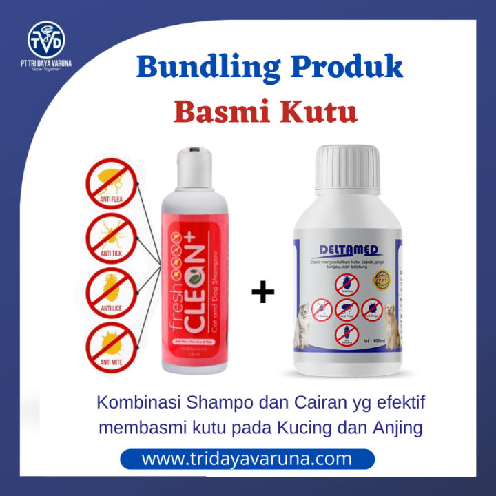 Bundling Produk Deltamed dan Sampo Kutu Ampuh Basmi Kutu Caplak Pinjal ...