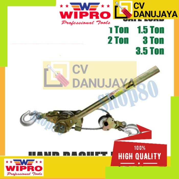 Wipro Hand Ratchet Puller Tracktang Trektang Rachet 1 1.5 2 3 3.5 Ton ...