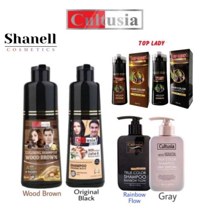 CULTUSIA Color Shampoo Original Black - Rainbow Flow - Gray Explora ...