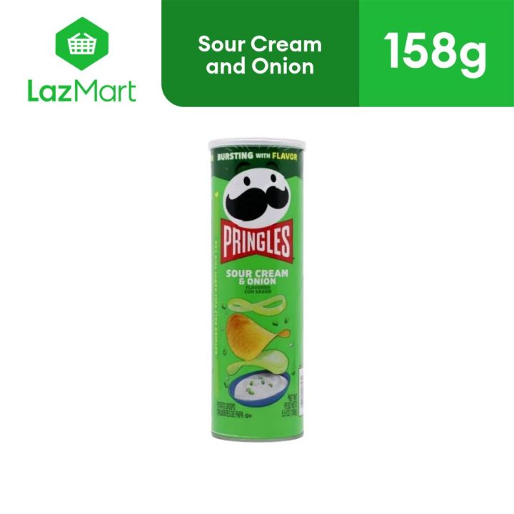 Pringles Sour Cream & Onion Potato Crisps 158g | Lazada PH