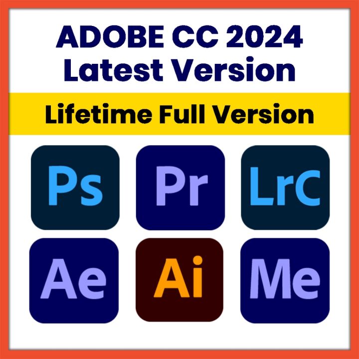 Lifetime Adobe 2024 Full Version Photoshop Illustrator Premiere Pro ...