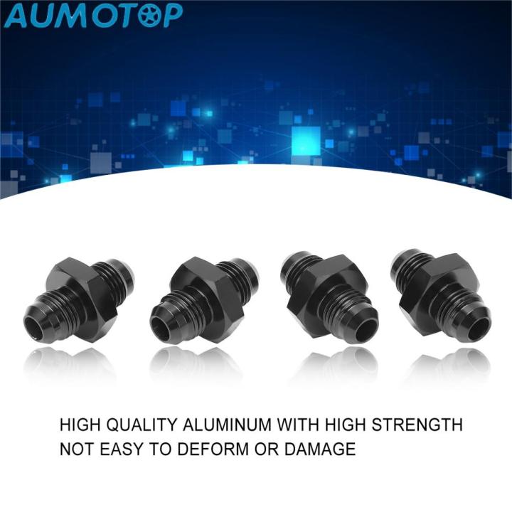 AN6 To AN6 Male Coupler AN6 Male Straight Fitting 4PCS for Fuel Line ...