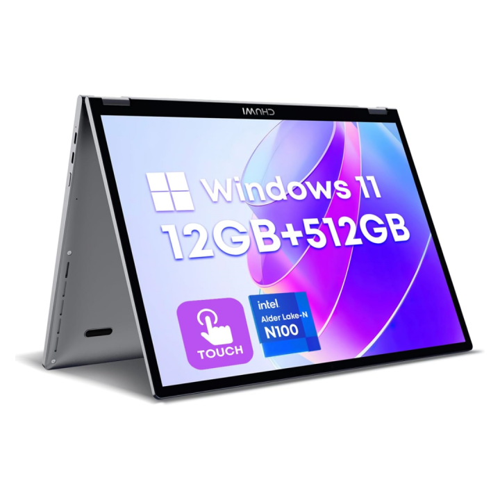 CHUWI MiniBook X Tablet Laptop 2-in-1 Yoga Mode Intel N100 10.51 Inch ...