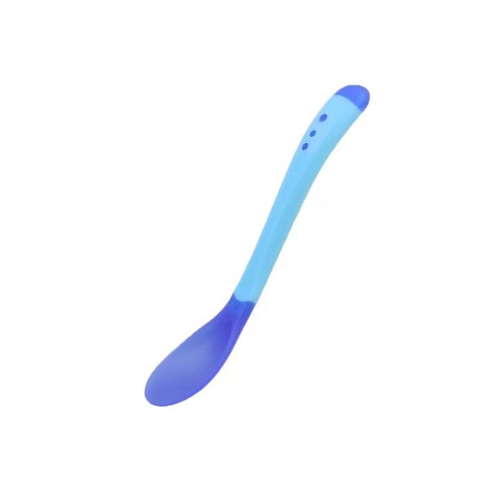 Baby Silicone Spoon Temperature Heat Sensing Thermal Feeding | Lazada PH