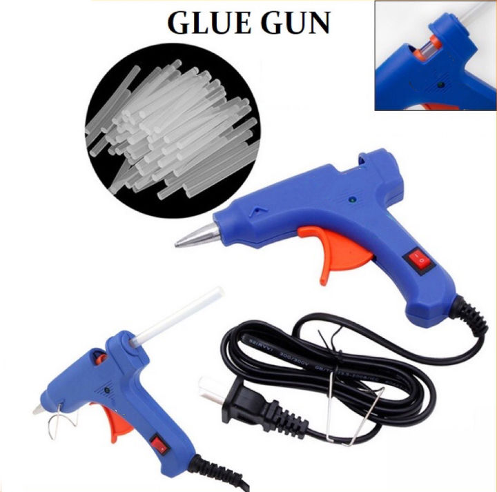 Glue Gun/Electric Heating Melt Glue Gun 20w & Glue Stick 10pc | Lazada PH