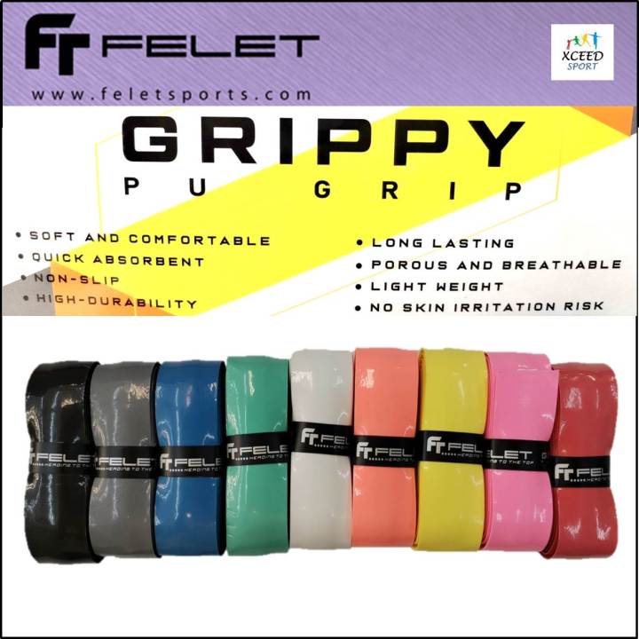 FELET BADMINTON Racket GRIPPY PU GRIP (100% ORIGINAL) | Lazada