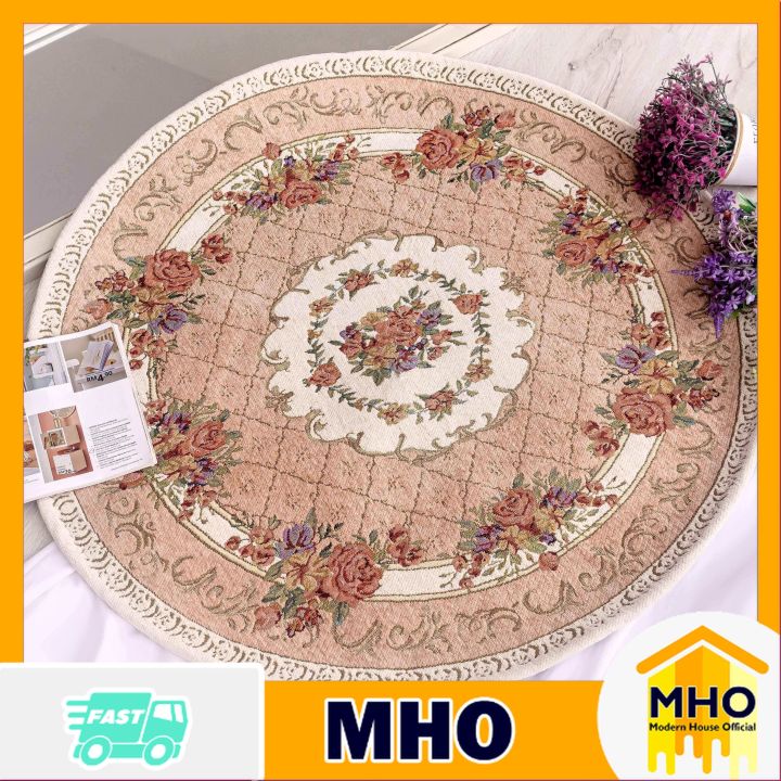 MHO Turkey Persian Anatolian Round Mat Floormat & Carpet Rug Bentuk ...