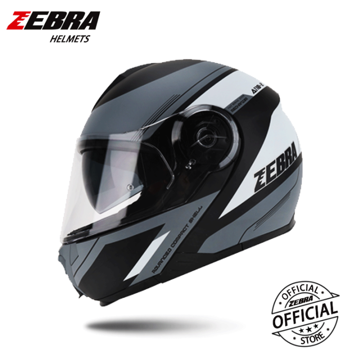 Zebra 122 Passion Original Motorcycles Helmet Modular With Dual Visor ...