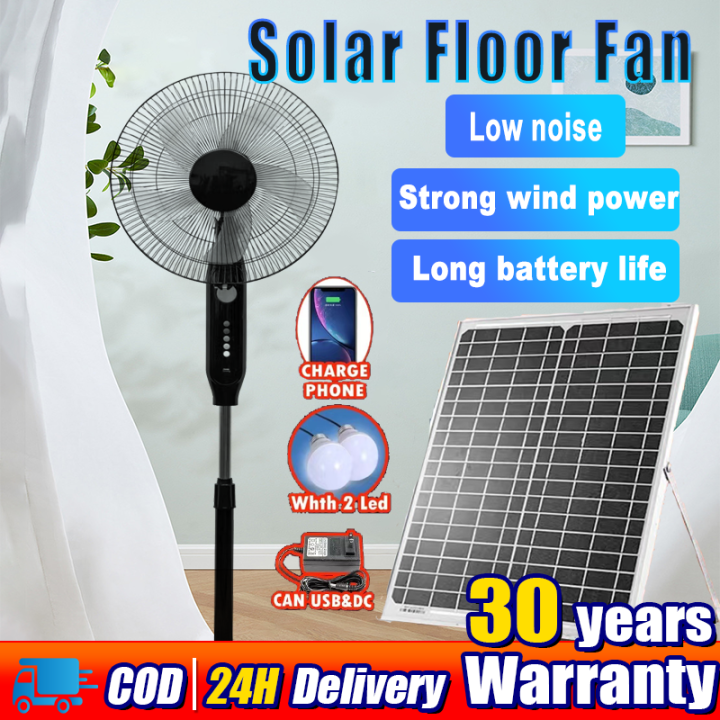 [Free shipping]black solar electric fan with charger stand fan or desk ...