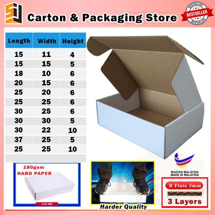 Gift Box Packaging Box Carton Box Packing Box Paper Craft Boxes Kotak ...