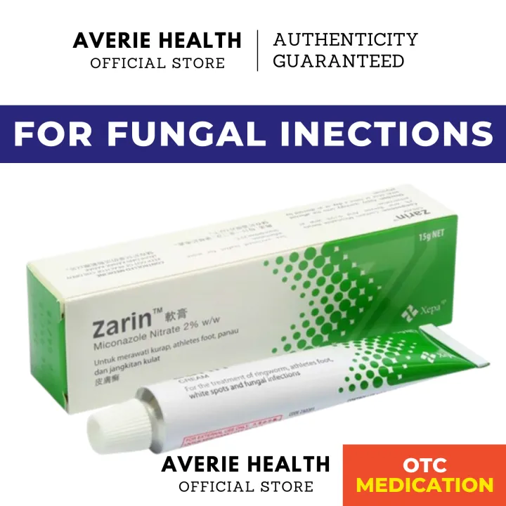 Zarin 2% Antifungal Cream 15g | For Ringworm, Athlete’s Foot, Tinea ...