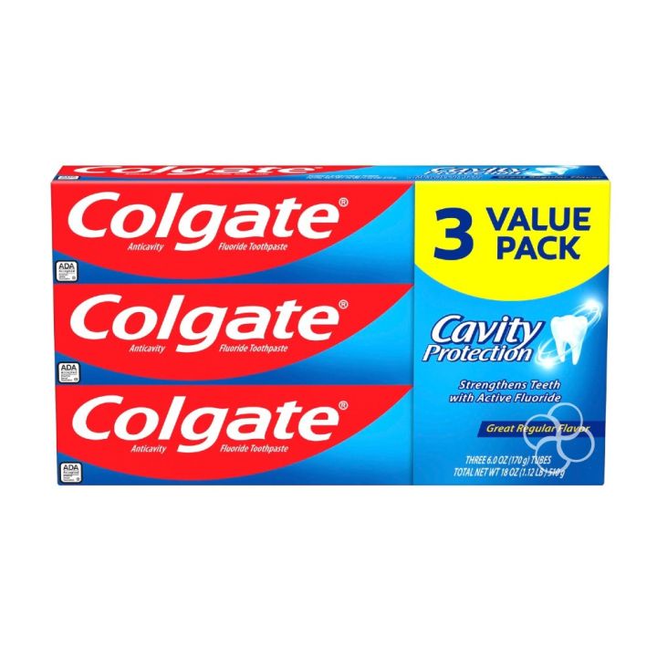 Colgate Cavity Protection Fluoride Toothpaste 3 x 170g | Lazada PH