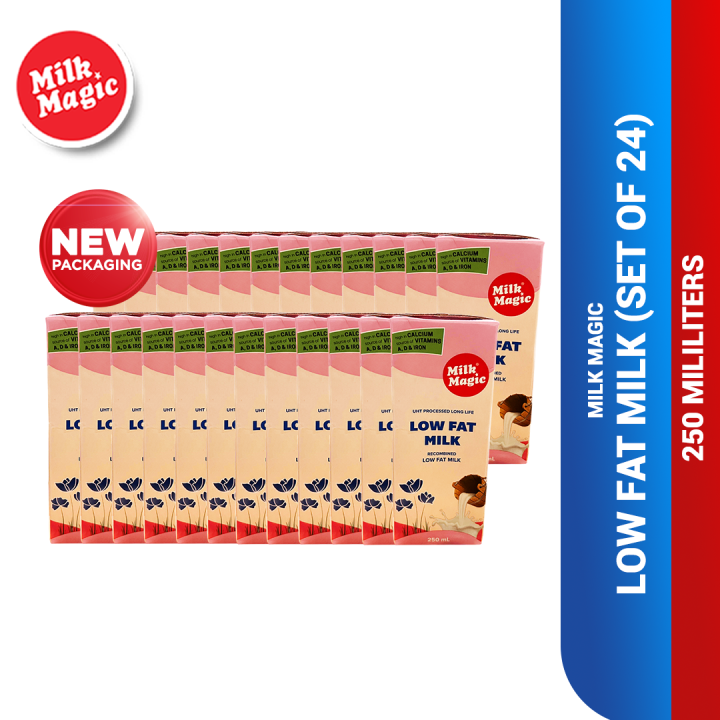 Milk Magic - Low Fat Milk 250ml (Set of 24) - Expiry Date: March 8 ...
