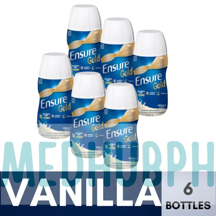 Ensure Gold Liquid Vanilla 220ml - 6 Bottles (Exp: NOV 2024) | Lazada PH